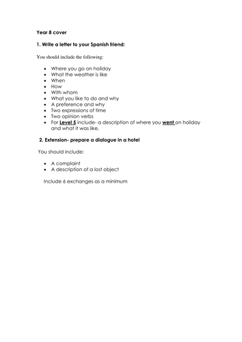 26 x Year 7 Spanish Lessons - Term 3 | Teaching Resources