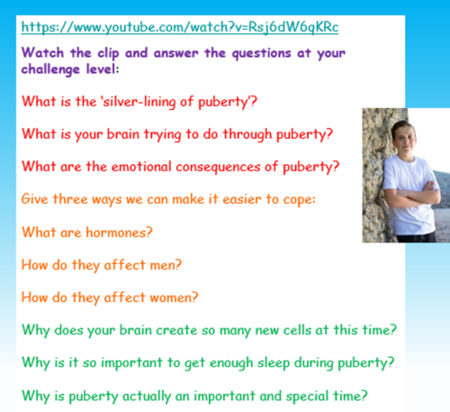 Puberty PSHE | Teaching Resources