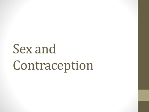 STI - Sexual Health - Contraception - 2 Lessons | Teaching Resources