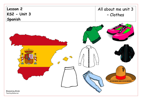 Spanish lesson and resources - Clothing - La Ropa | Teaching Resources