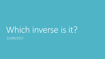 Function inverses multiple choice misconception quiz | Teaching Resources