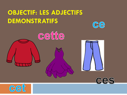 French: Demonstrative Adjectives | Teaching Resources