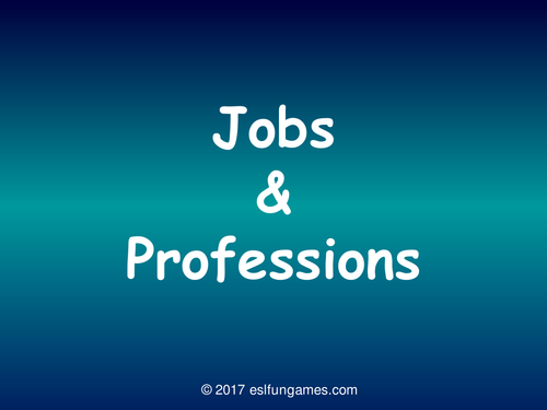 Jobs-Professions PowerPoint Slideshow | Teaching Resources