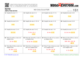 Ratio (simplifying) | Teaching Resources