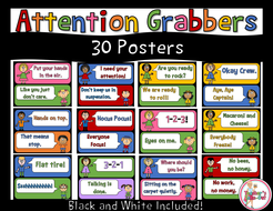 Attention Grabbers Posters by teacherstakeout | Teaching Resources