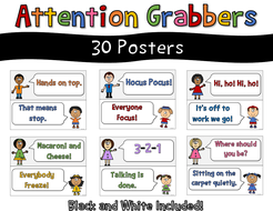 Attention Grabbers Posters | Teaching Resources