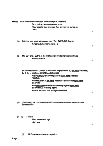 New AQA A Level Chemistry Whole Topic Electrode Potentials and ...