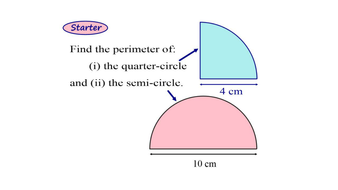 Perimeter of Curved Shapes by cbarclay99 - Teaching Resources - Tes