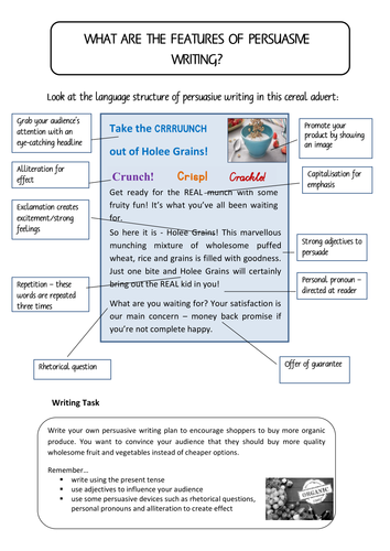Persuasive Writing Resource Pack | Teaching Resources