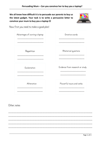 Persuasive Writing Resource Pack | Teaching Resources