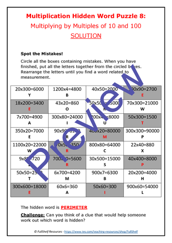 Multiplication Revision Worksheets KS2 | Teaching Resources