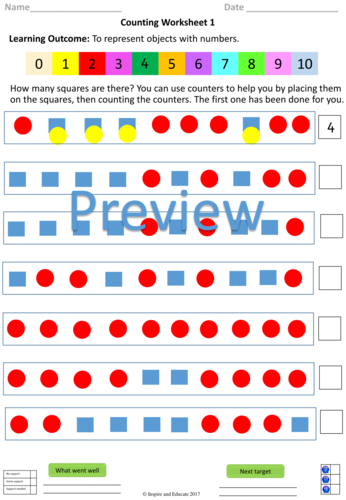 Representing Numbers With Objects | Teaching Resources