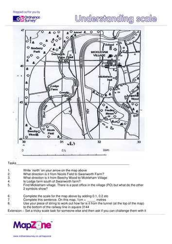 Map Skills: Scale and Distance | Teaching Resources