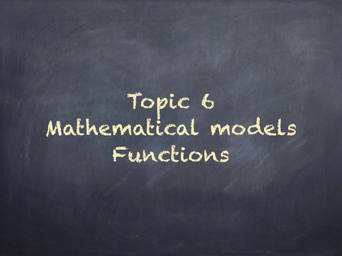 IB maths SL studies: Topic 6- Mathematical Models | Teaching Resources