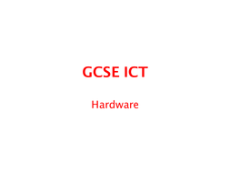 GCSE in ICT – Parts of a Computer, Hardware and Software | Teaching ...