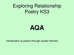 KS3 Introduction to Relationship Poems. | Teaching Resources
