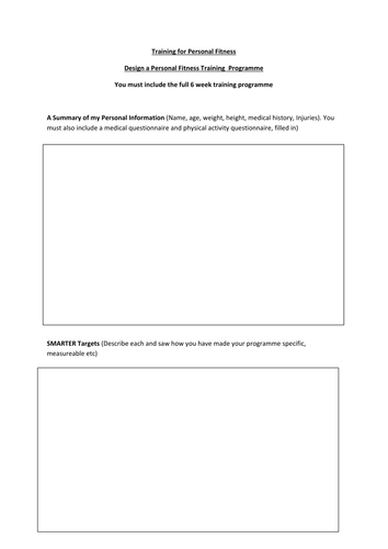 Level 2 BTEC Sport Assignment Templates | Teaching Resources