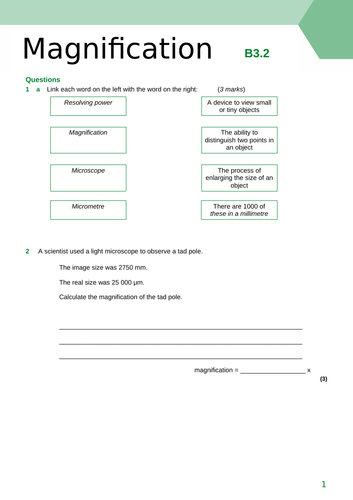 The World of the Microscope | Teaching Resources