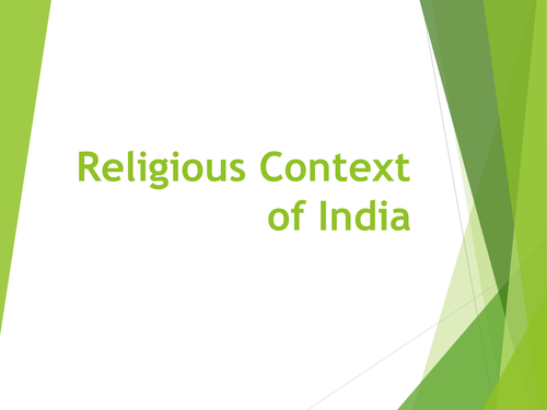 Presentation on Religious Context of India (A Level OCR Religious ...