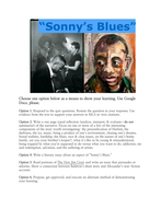"Sonny's Blues" Assessment Options | Teaching Resources