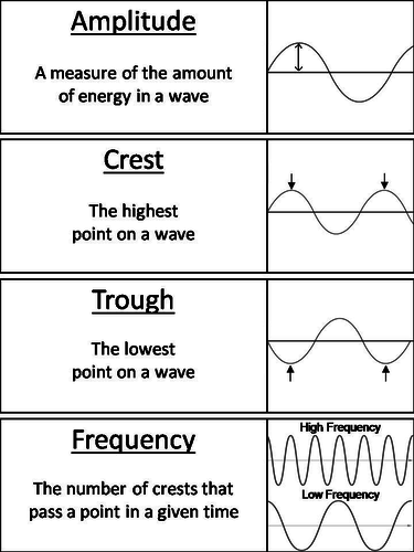 Sound and Light Waves Word Wall Cards | Teaching Resources
