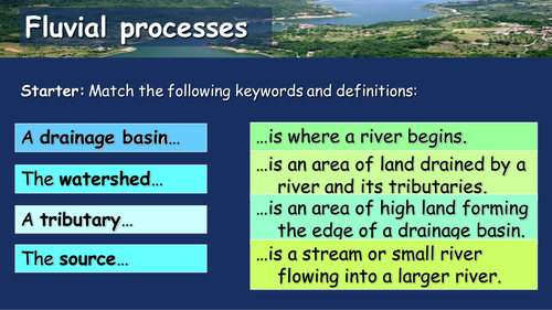 River processes, Erosion, transportation and deposition | Teaching ...