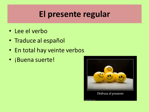 El presente regular: repaso | Teaching Resources