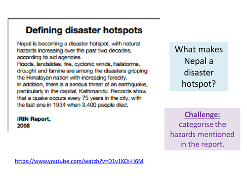 Natural hazards: tectonic | Teaching Resources