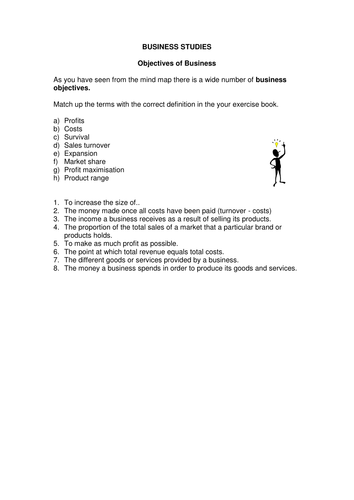 Business Studies – GCSE – Understanding Business Activity – Business ...