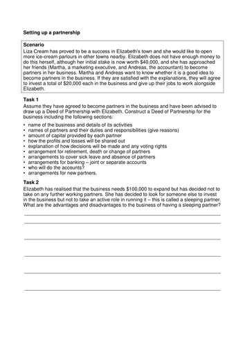 Business Studies – GCSE – Understanding Business Activity – Sole Trader ...