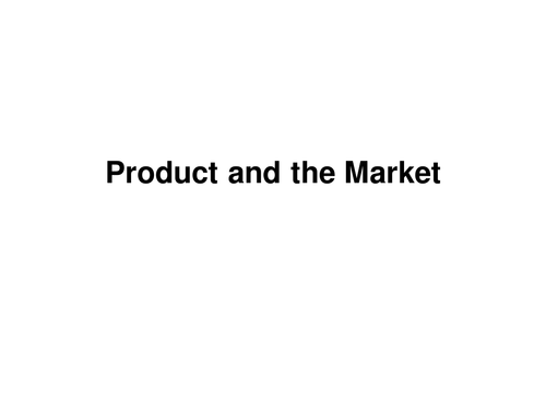 Business Studies – GCSE – Marketing – The Marketing Mix, Product and ...