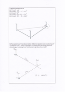 GCSE Maths - Bearings Worksheet - 10 Questions with answers. | Teaching ...