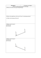 GCSE Maths - Bearings Worksheet - 10 Questions with answers. | Teaching ...