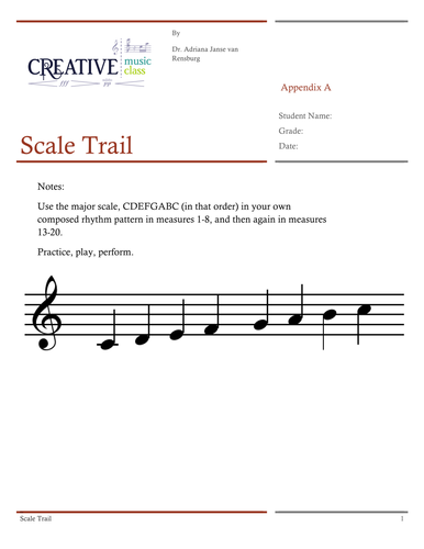 Scale-Trail Music Composition Lesson Plan | Teaching Resources