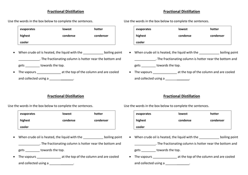 GCSE Chemistry - Separating Mixtures: Fractional Distillation ...