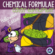 Chemical Formulae Colour-by-Number Activity (Halloween Edition ...