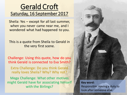 An Inspector Calls - Gerald Croft by Lead_Practitioner - Teaching ...