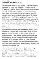 The Zong Massacre 1781 Handout | Teaching Resources