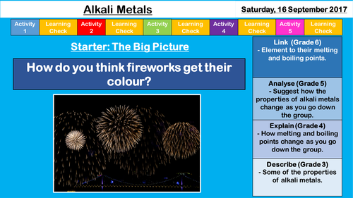 AQA KS3 - Alkali Metals | Teaching Resources