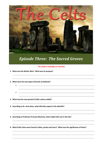 The Celts Episode 3: The Sacred Groves | Teaching Resources