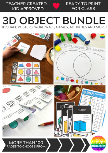 BIG 3D Object Bundle | Teaching Resources