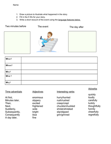 KS2/KS3 Storyboard planners and vocabulary sheets( differentiated ...