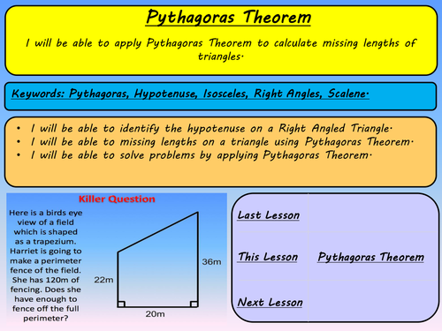 Pythagoras Theorem Lesson | Teaching Resources Pythagoras Theorem Lesson | Teaching Resources
