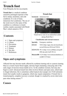 Trench Foot Worksheet and Basic Info | Teaching Resources