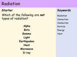 KS3 Heat and Energy - Lesson 5 - Radiation | Teaching Resources