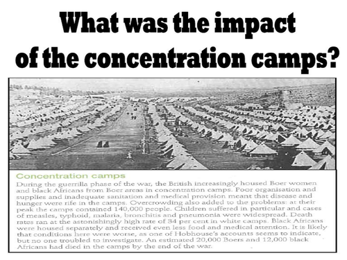 Edexcel British Experience of Warfare Topic 4 The Boer War 1899-1902 ...