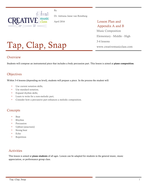 Tap-Clap-Snap Music Composition Lesson Plan | Teaching Resources