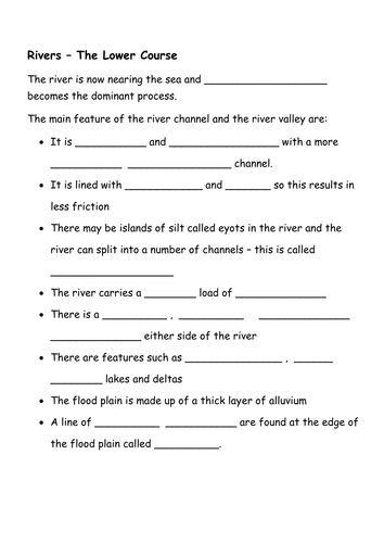 Formation of levees and floodplains, Features of the lower stage ...