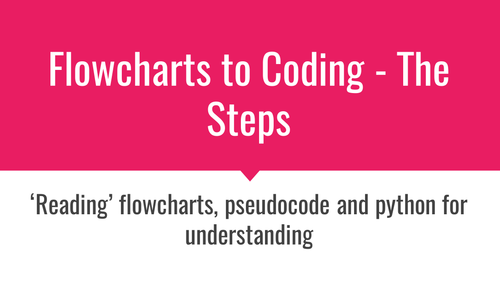Moving from Flowcharts to Python | Teaching Resources Moving from Flowcharts to Python | Teaching Resources