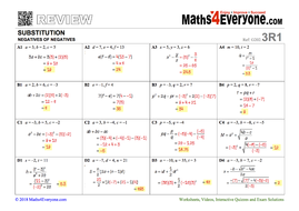 GCSE Revision (Substitution into Formulae) by Maths4Everyone | Teaching ...